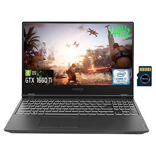 Lenovo Legion Y540 2021 Gaming Laptop I 15.6" FHD IPS 144Hz I 9th Gen Intel 6-Core i7-9750H I 16GB DDR4 512GB SSD 1TB HDD I GeForce GTX 1660 Ti 6GB I Backlit HDMI Win10 + 32GB Micro SD Card