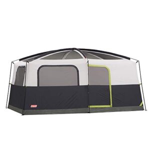 Coleman Prairie Breeze Lighted Cabin Tent, 9-Person , 84″ H x 120″ W x 168″ D.