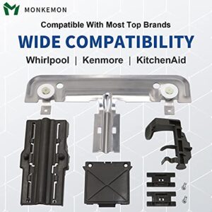 W10712395 Dishwasher Replacement Top Rack for Kenmore Kitchenaid Whirlpool Dishwasher Parts, Replace W10350375 AP5957560 Dishwasher Upper Rack Parts, WDT750SAHZ0 WDT970SAHZ0 WDT780SAEM1 WDTA50SAHZ0