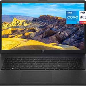 HP 2023 Newest 17.3 inch HD Thin Laptop, Intel Core i5-1235U (Up to 4.4GHz, 10 cores), Intel Iris Xe Graphics, 16GB RAM, 1TB PCIe SSD, Windows 11, Black (Renewed)