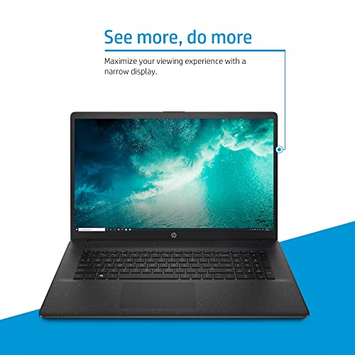 HP 2023 Newest 17.3 inch HD Thin Laptop, Intel Core i5-1235U (Up to 4.4GHz, 10 cores), Intel Iris Xe Graphics, 16GB RAM, 1TB PCIe SSD, Windows 11, Black (Renewed)