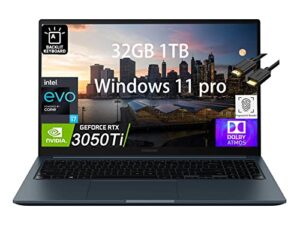 2022 samsung galaxy book odyssey 15.6″ fhd (intel core i7-11600h, 32gb ram, 1tb ssd, rtx 3050 ti) mobile workstaion business laptop, backlit kb, fingerprint, type-c, webcam, ist hdmi, win 11 pro