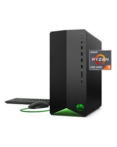 hp pavilion gaming pc, amd ryzen 3 5300g processor, 8 gb ram, 256 gb ssd, windows 10 home(tg01-2010, 2021) (renewed)