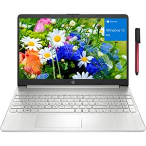 hp 15 15.6″ fhd windows 10 pro business laptop computer, quad-core i5-1135g7 up to 4.2ghz (beat i7-1065g7), 8gb ddr4 ram, 256gb pcie ssd, ac wifi, bluetooth 5.0, webcam, type-c, 64gb flash drive