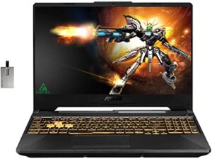 asus 2022 tuf a15 15.6″ fhd 144hz gaming laptop, amd ryzen 5-4600h processor, 32gb ram, 1tb pcie ssd, backlit keyboard, geforce gtx 1650, 720 hd webcam, windows 11, gray, 32gb snowbell usb card