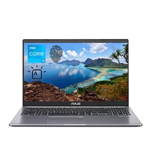 asus vivobook 15 laptop, 15.6″ fhd screen, intel core i3-1115g4, 12gb ram, 512gb pcie ssd, hdmi, backlit keyboard, fingerprint reader, wi-fi, windows 11 home, slate grey