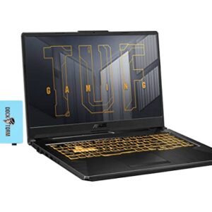 ASUS TUF A17 17.3" 144Hz FHD IPS Gaming Laptop (AMD Ryzen 7 4800H 8-Core, 16GB RAM, 2x512GB PCIe SSD RAID 0 (1TB), GeForce RTX 3050 4GB, Backlit KB, WiFi 6, BT 5.2, RJ-45, Webcam, Win 11 Home) w/Hub