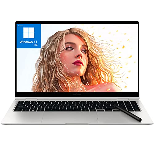 SAMSUNG Galaxy Book2 Pro 360 2-in-1 Laptop, 15.6” AMOLED Touch Screen, Intel 12th Gen Evo 12-Core i7-1260P, Intel Iris Xe Graphics, Backlit KB, Fingerprint, 16GB LPDDR5 RAM, 1TB SSD, Win11 PRO