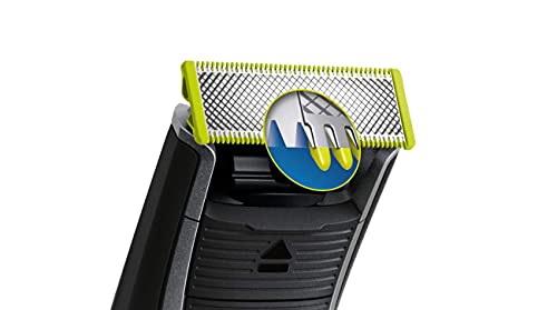 PHILIPS Norelco OneBlade Pro Kit, Hybrid Electric Trimmer and Shaver, QP6510 + OneBlade Body Kit, 3 Pieces, Black, 1 Count