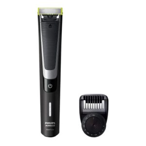 PHILIPS Norelco OneBlade Pro Kit, Hybrid Electric Trimmer and Shaver, QP6510 + OneBlade Body Kit, 3 Pieces, Black, 1 Count