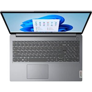 Lenovo Newest IdeaPad 1 15 15.6" Laptop Computer, AMD Athlon Silver 3050U Processor, 12GB DDR4 RAM, 128GB eMMC + 512GB SSD, WiFi 6, Bluetooth 5.0, Type-C, Cloud Grey, Windows 11 S, iPuzzl HDMI Cable