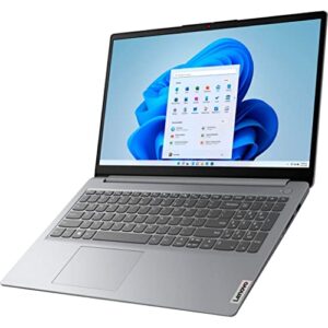 Lenovo Newest IdeaPad 1 15 15.6" Laptop Computer, AMD Athlon Silver 3050U Processor, 12GB DDR4 RAM, 128GB eMMC + 512GB SSD, WiFi 6, Bluetooth 5.0, Type-C, Cloud Grey, Windows 11 S, iPuzzl HDMI Cable