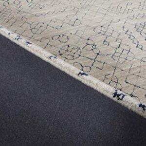 New Azulejo Natural Beige Moroccan Contemporary Handmade Tufted 100% Woollen Area Rugs & Carpet (8x10 ft - 250x300 cm)