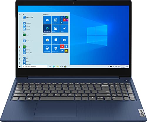 Lenovo IdeaPad 3 15.6" HD (1366x768) Touchscreen Laptop, Intel Core i5-10210U, 1.6GHz, 8GB RAM, 512GB SSD, Windows 10 Home, Abyss Blue