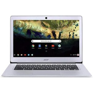 acer chromebook 314 cb314-1h-c66z 14″ hd notebook computer, intel celeron n4000 1.10ghz, 4gb ram, 32gb flash storage, chrome os, pure silver