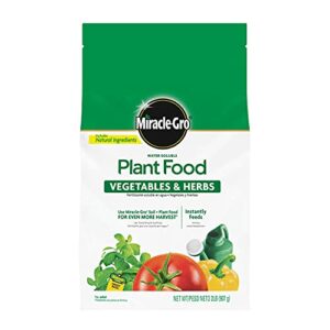 miracle-gro water soluble plant food vegetables & herbs 2 lb