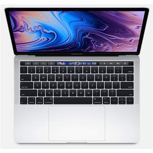 Mid 2018 Apple MacBook Pro Touch Bar with 2.7GHz Quad-Core Intel Core i7 (13.3 inches, 16GB RAM, 512GB SSD) Silver (Renewed)