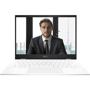 msi summit e13 flip evo business professional laptop: 13.4″ fhd+ 1200p, intel core i5-1155g7, intel iris xe, 16gb, 512gb ssd, thunderbolt 4, wifi 6e, tpm 2.0, win10, pure white (a11mt-235)