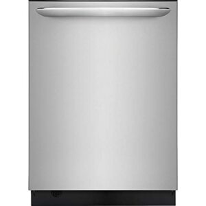 frigidaire fgid2479sf 24″ energy star fully integrated built-in dishwasher with 14 place settings 7 wash cycles cycle complete led floor beam indicator and evendry drying system in stainless steel