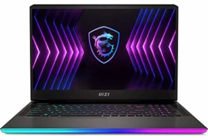 msi raider ge77hx 12ugs gaming & entertainment laptop (intel i7-12800hx 16-core, 32gb ddr5 4000mhz ram, 2tb pcie ssd, geforce rtx 3070 ti, 17.3″ 240hz 2k quad hd (2560×1440), win 11 pro) (renewed)