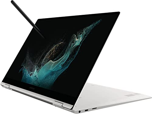 SAMSUNG - Galaxy Book2 Pro 360 2-in-1 15.6” AMOLED Touch Screen Laptop - Intel 12th Gen Evo Core i7 1260P LPDDR5 Memory S Pen w/Mouse Pad – Silver (16GB RAM | 1TB SSD)