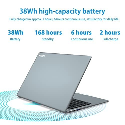 BOCCONI Laptop Leadbook Pro 14.1" Windows 10 Intel N5000 Quad core Notebook with 8GB RAM, 256GB SSD, 1920 * 1080 Pixels IPS Display, AC WiFi, BT4.2, USB3.0, Finger Print