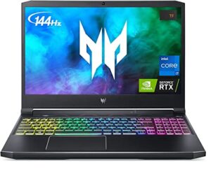 acer 2022 flagship predator helios gaming laptop: 15.6″ fhd 144hz 3ms ips display, intel gaming 8-core i7-11800h, 64gb ram, 4tb ssd, 6gb geforce rtx 3060, killer wifi-6, rgb keyboard, win10h, tf