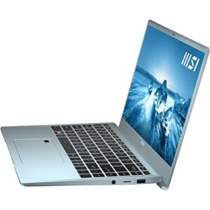 MSI Prestige 14 14" FHD Ultra Thin and Light Professional Laptop: Intel Core i5-1240P GTX 1650 16GB LPDDR4X 512GB NVMe SSD, Thunderbolt 4, MicroSD Card Reader, Win 11 Home: Blue Stone A12SC-010