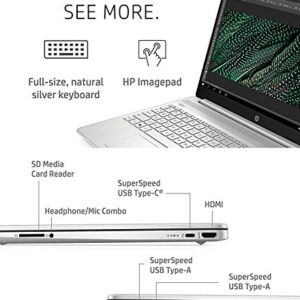 HP Pavilion 15 Laptop, 15.6" FHD IPS Anti-Glare Display, 11th Gen Intel Core i5-1135G7, Intel Iris Xe Graphics, 32 GB RAM, 1 TB PCIe SSD, Long Battery Life, Fingerprint Reader, Silver, Windows 11