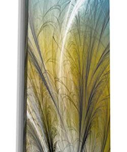 Epic Graffiti ' Fountain Grass III' by James Burghardt Giclee Canvas Wall Art, 12" x 24", Yellow