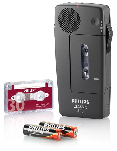 Philips LFH0388 Professional Pocket Memo, Black