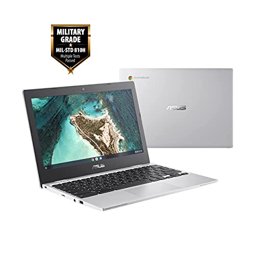 ASUS CX1100CNA Chromebook Laptop, 11.6" HD Display, Intel Celeron N3350 Processor, 4GB RAM, 32GB Storage, Titan C Security Chip, Google Chrome OS, CX1100CNA-AS42 (Renewed)