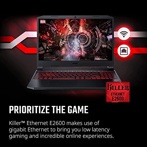 Acer Nitro 5 15.6" FHD 144Hz Gaming Notebook, Intel Core i7-11800H Processor, NVIDIA GeForce RTX 3050 Ti, 4 Ports, Killer Wi-Fi, Backlit Keyboard, HDMI, Webcam, Win 11 Home (64GB RAM | 2TB SSD)