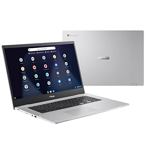 ASUS Chromebook 17 Thin Laptop, 17.3" Full HD Display, Intel Celeron N4500, Intel UHD Graphics, 4GB DDR4 32GB eMMC, TWE 64GB Micro SD Card