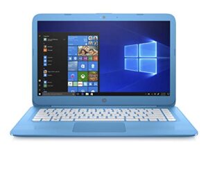 hp stream 14-inch laptop, intel celeron n3060 processor, 4 gb sdram memory, 32 gb emmc storage, windows 10 home in s mode with office 365 personal for one year (14-cb010nr, aqua blue)