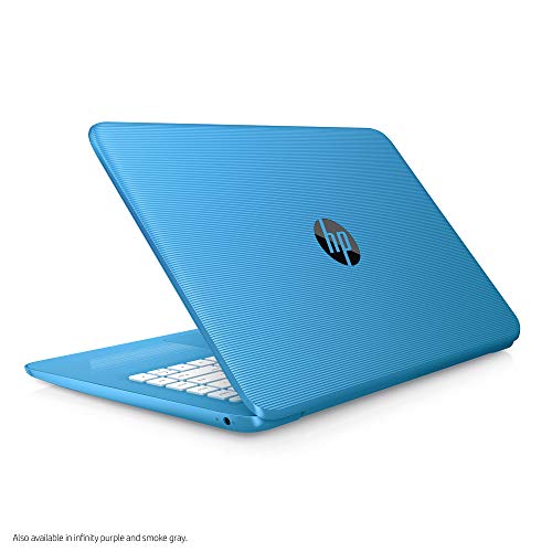 HP Stream 14-inch Laptop, Intel Celeron N3060 Processor, 4 GB SDRAM Memory, 32 GB eMMC storage, Windows 10 Home in S Mode with Office 365 Personal for one year (14-cb010nr, Aqua Blue)