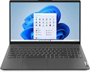 lenovo ideapad 5 15.6″ fhd laptop, ryzen 7 5700u, 16gb ram, 512gb pcie ssd, amd radeon graphics, bluetooth, webcam, backlit keyboard, fingerprint reader, windows 11 home