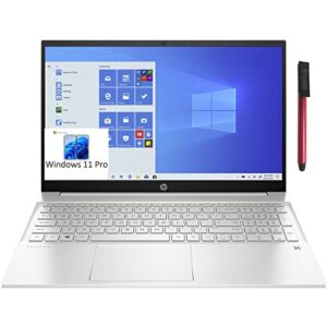 [windows 11 pro] hp pavilion 15 business laptop, 15.6″ fhd, intel quad-core i7-1195g7 up to 5.0ghz, 16gb ddr4 ram, 512gb pcie ssd + 32gb optane, wifi 6, bluetooth 5.2, type-c, silver, 64gb flash drive