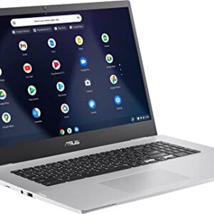 Asus Chromebook 17 Laptop I 17.3" Full HD Display I Intel Celeron N4500 I 4GB DDR4 32GB eMMC I Intel UHD Graphics I USB-C Long Battery Life Webcam Chrome OS Silver + 32GB MicroSD Card