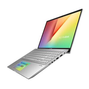 asus vivobook s15 s532 thin & light laptop, 15.6” fhd, intel core i7-1165g7 cpu, 16gb ram, 1tb ssd, nvidia geforce mx350, ir camera, thunderbolt 4, windows 10 home, transparent silver, s532eq-ds79