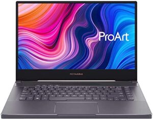 asus proart studiobook 15 mobile workstation laptop, 15.6” uhd nanoedge bezel, intel core i7-9750h, 32gb ddr4, 512g+512gb raid-0 ssd, nvidia geforce rtx 2060, windows 10 pro, h500gv-xs76, star grey