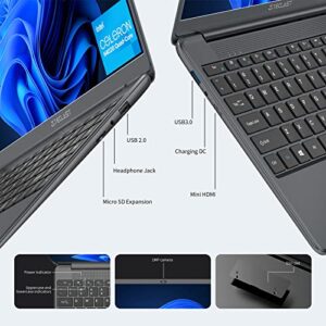 TECLAST 14 inch Laptop Computer, 8GB DDR4 RAM / 128GB SSD Notebook PC with Intel Celeron with Intel N4120, FHD 1920x1080 IPS Display, Ultra Slim Windows 10 Laptop, 2.4G/5G WiFi, Free Update to Win 11