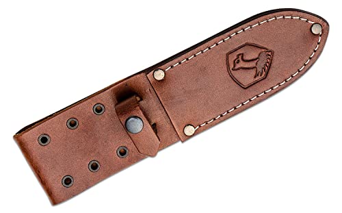 Condor Tool & Knife Tactical P.A.S.S. Chute Knife, Classic finish Flat Grind w/ Second Bevel Edge, Micarta® Handle & Hand Crafted Welted Leather Sheath