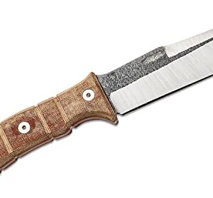 Condor Tool & Knife Tactical P.A.S.S. Chute Knife, Classic finish Flat Grind w/ Second Bevel Edge, Micarta® Handle & Hand Crafted Welted Leather Sheath