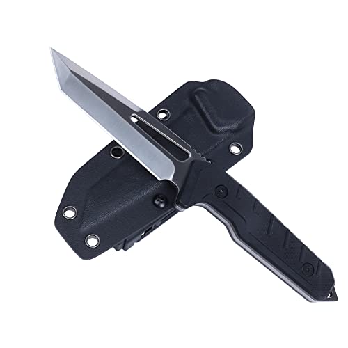 MASALONG Fixed Blade Hunting Camping Knives EDC Tactical D2 Steel Blade Outdoor Heavy Duty Knife