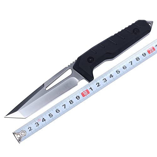 MASALONG Fixed Blade Hunting Camping Knives EDC Tactical D2 Steel Blade Outdoor Heavy Duty Knife