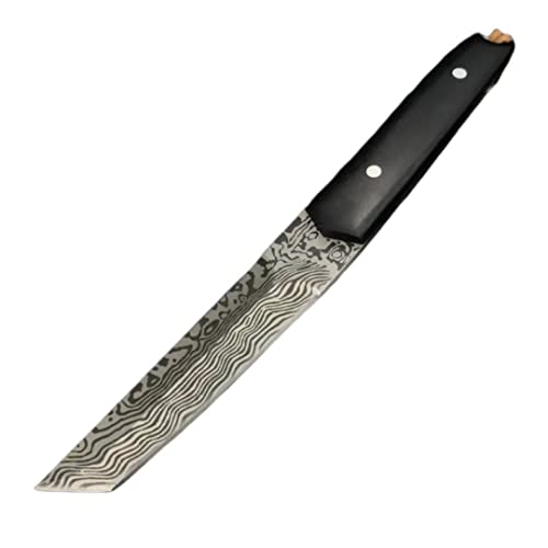 Tactical Hunting Knife With Sheath Stainless Steel Fixed Blade Laser Forging Pattern