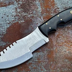 Custom Handmade High Carbon 11 Inch Tracker Knife Tactical Knife EDC Micarta Handle