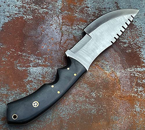 Custom Handmade High Carbon 11 Inch Tracker Knife Tactical Knife EDC Micarta Handle