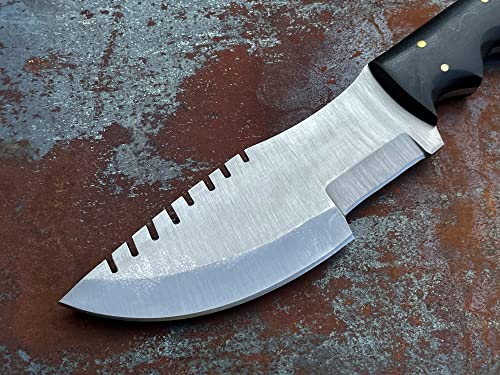 Custom Handmade High Carbon 11 Inch Tracker Knife Tactical Knife EDC Micarta Handle